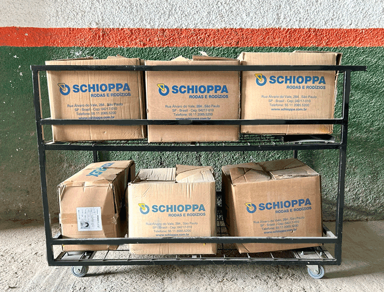 Carrinho Multifuncional para Logística e Centro de Distri...